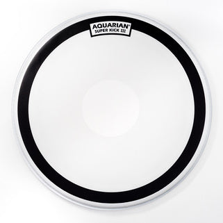 Super Kick III Texture Coated with Power Dot-WHITE – Aquarian Drumheads ...